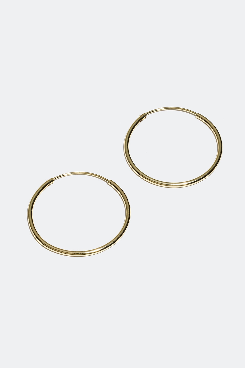 Køb Slanke Gyldne Hoops 26 Cm På Glitterdk