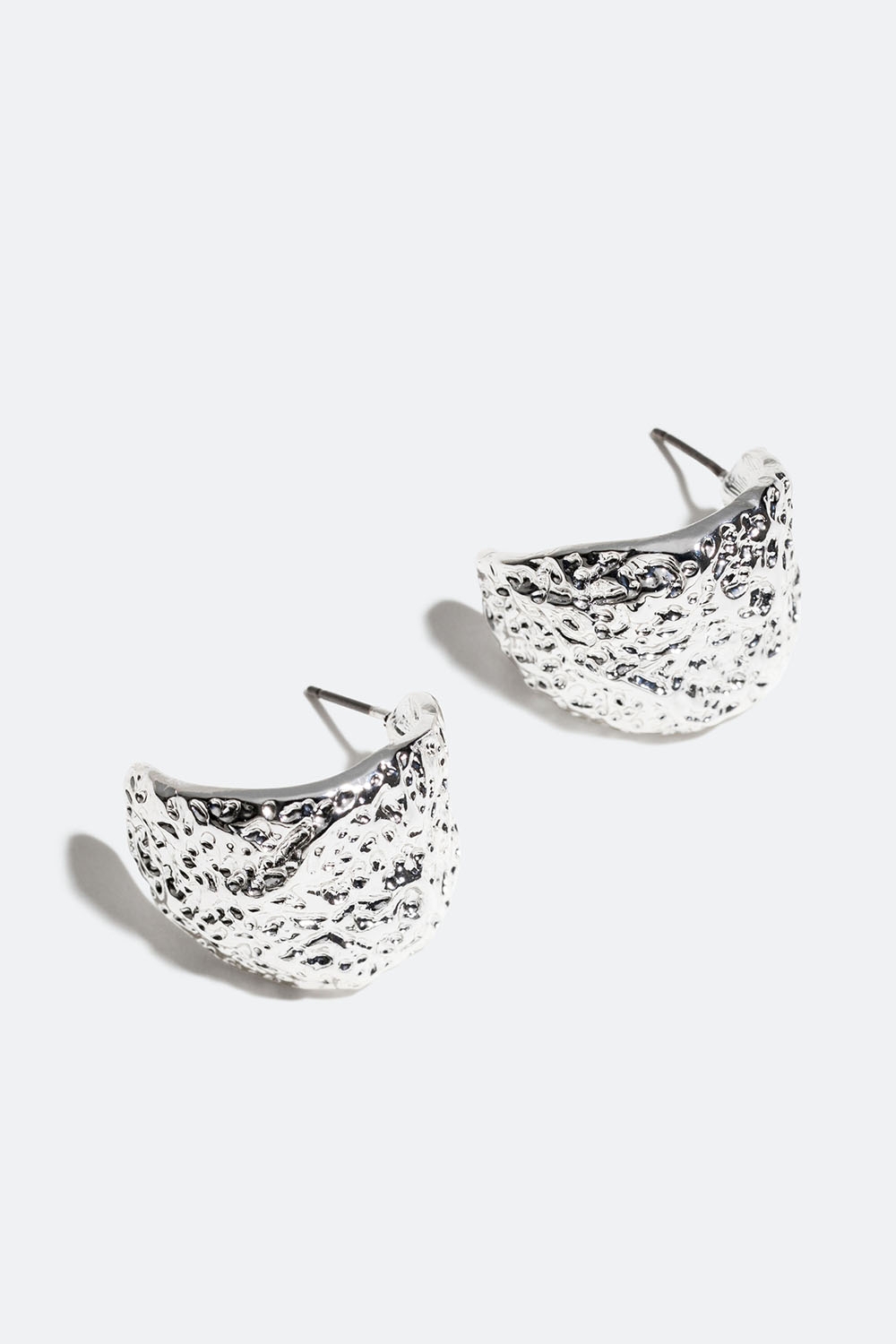 Køb Brede Hoops Med Struktur På Glitterdk