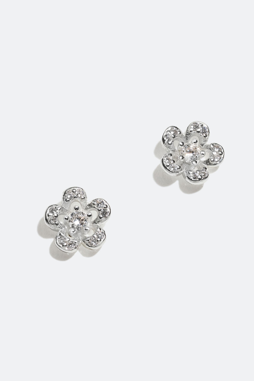 Køb Små ørestikker I ægte Sølv Med Små Og Store Cubic Zirconia På